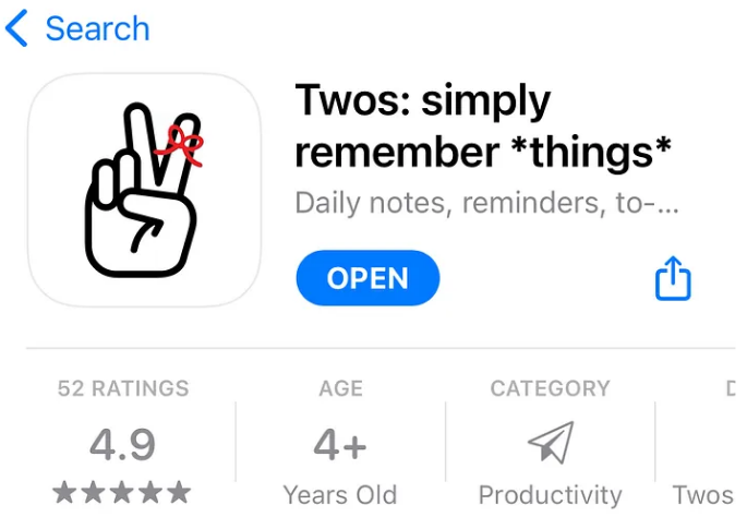 一款让你保持有序状态的应用软件--Twos - Twos